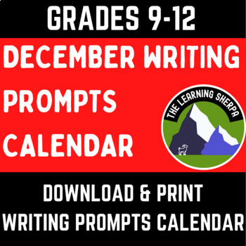 December Writing Prompts | Made By Teachers