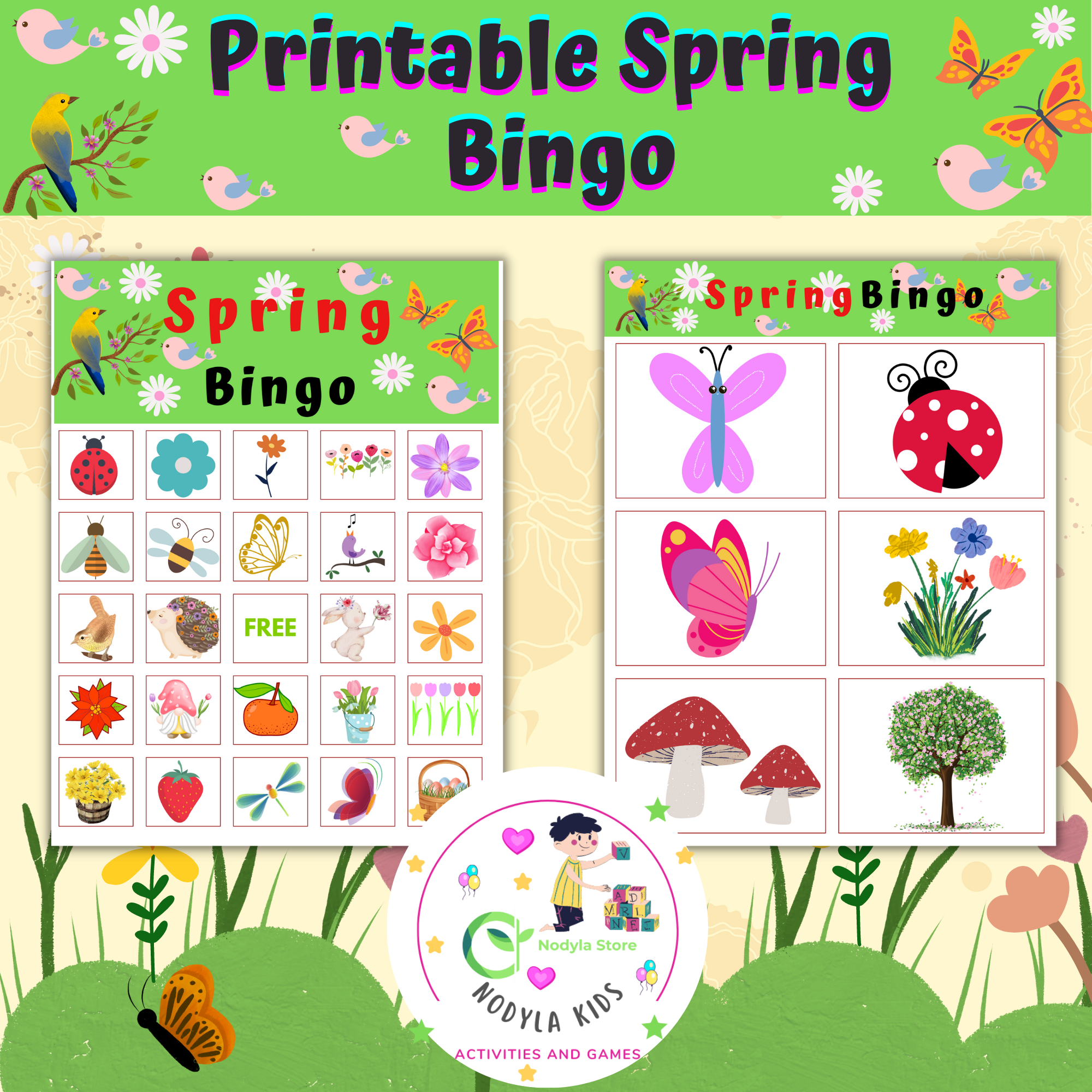 Spring Classroom Behavior Management Bingo Games | Spring Activities ...