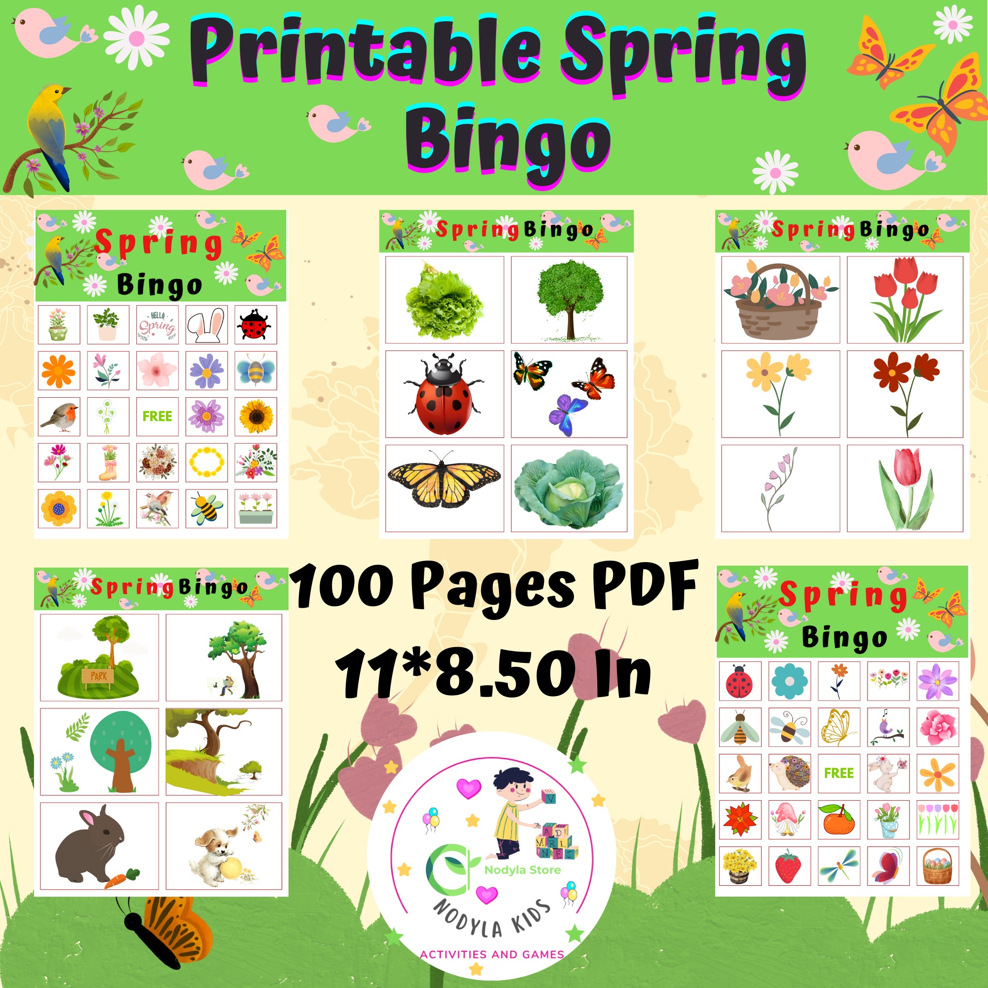 Spring Classroom Behavior Management Bingo Games | Spring Activities ...
