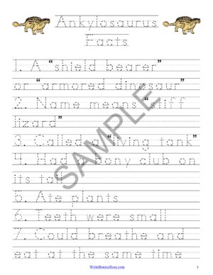 Dinosaur Facts Color & Copy | Made By Teachers