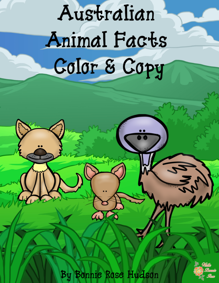 Australian Animal Facts Color and Copy | Made By Teachers