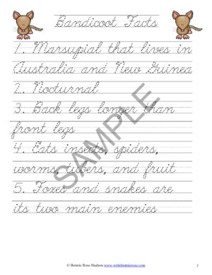 Australian Animal Facts Color and Copy | Made By Teachers