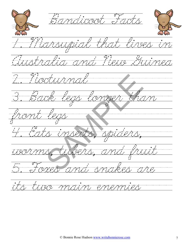 Australian Animal Facts Color and Copy | Made By Teachers