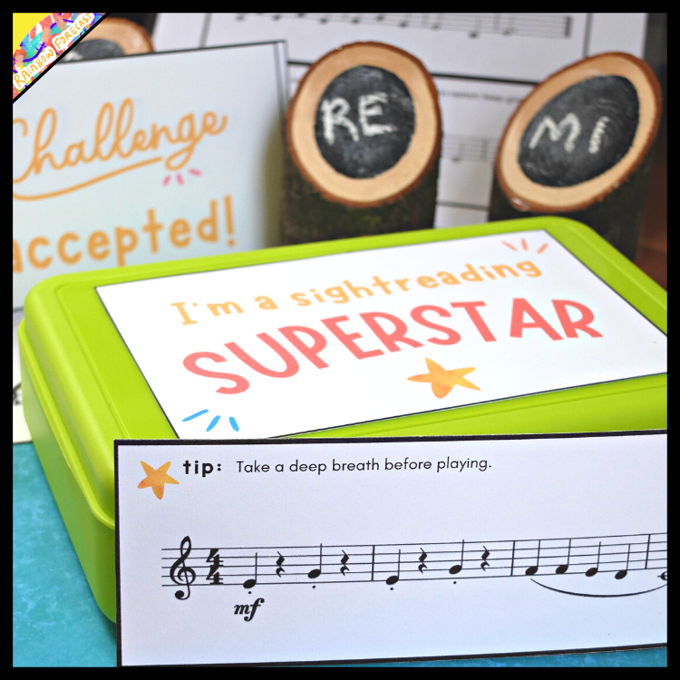 Superstar Sight Reading Challenge Box | Music Theory Elementary Band ...