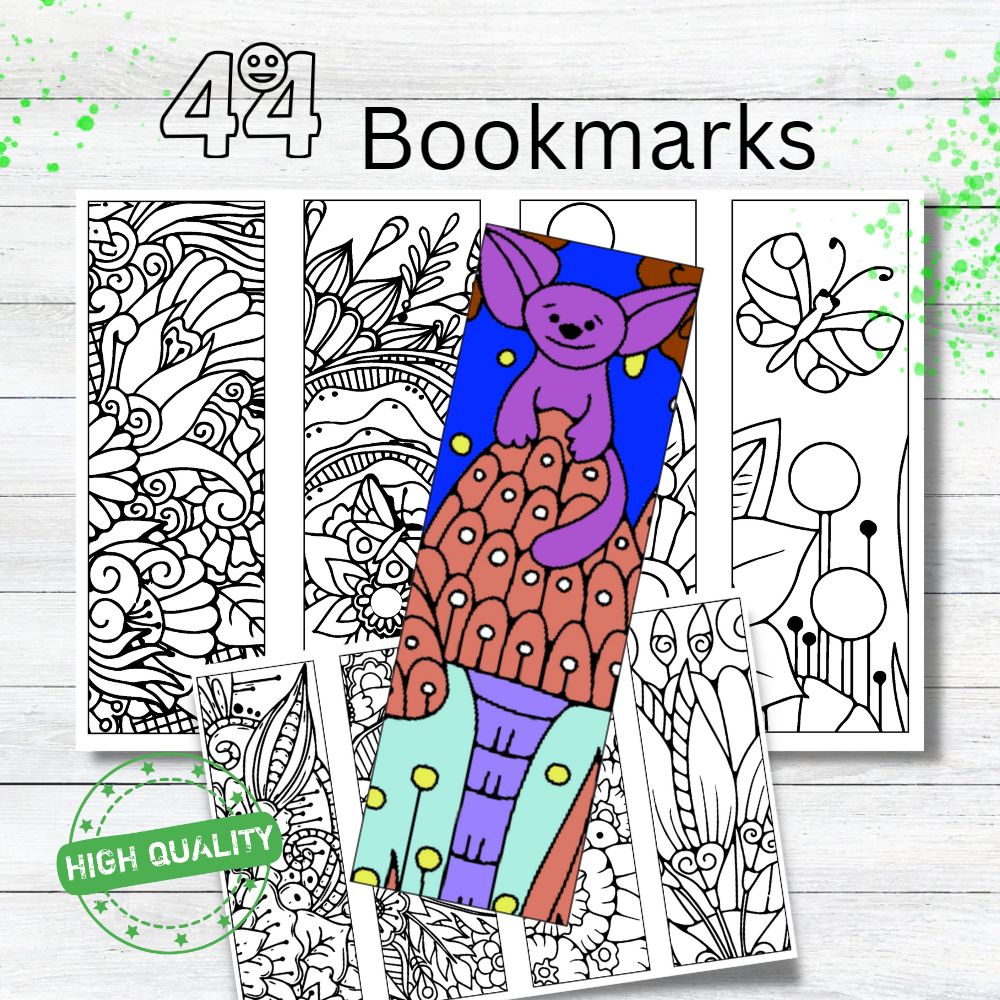 Color Your Own Bookmarks: Add Some Fun and Personality to Your Reading ...