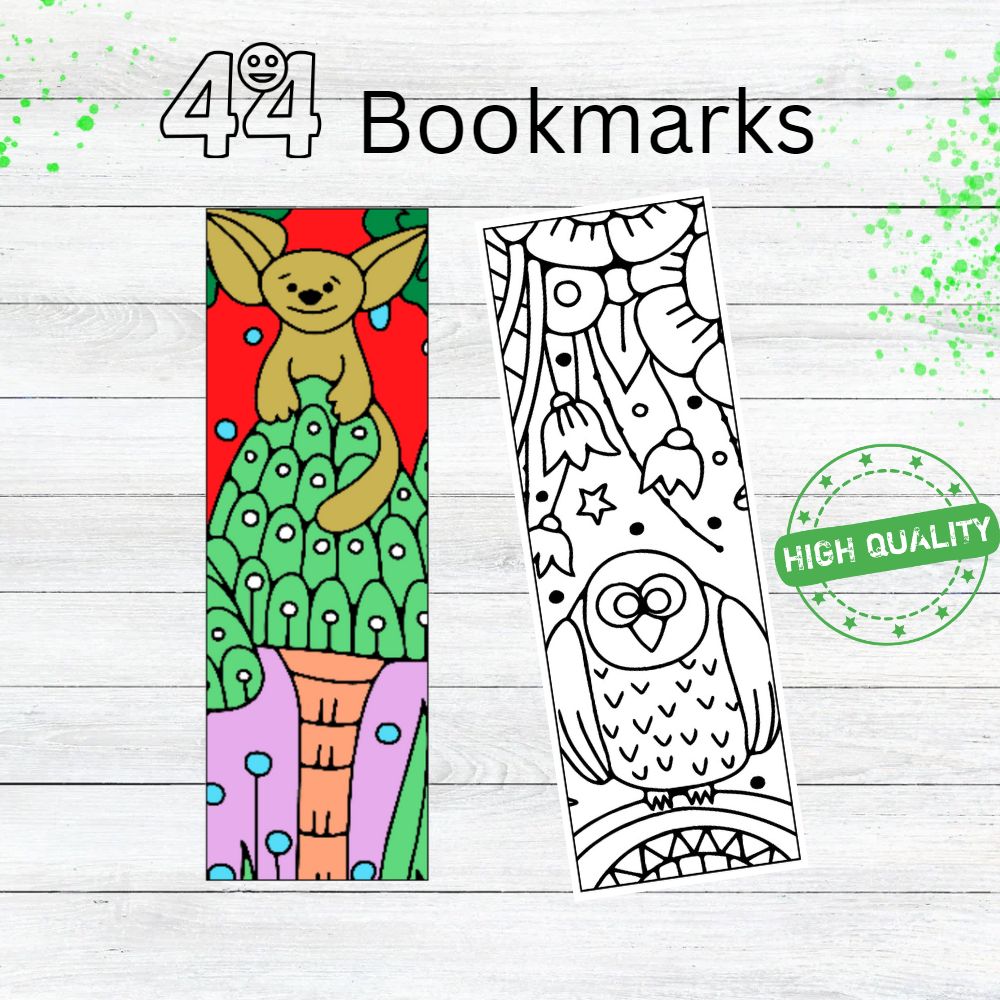 Color Your Own Bookmarks: Add Some Fun and Personality to Your Reading ...