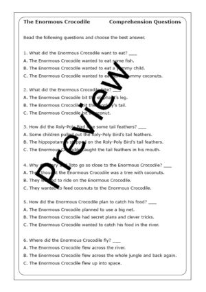Roald Dahl "The Enormous Crocodile" worksheets | Made By Teachers