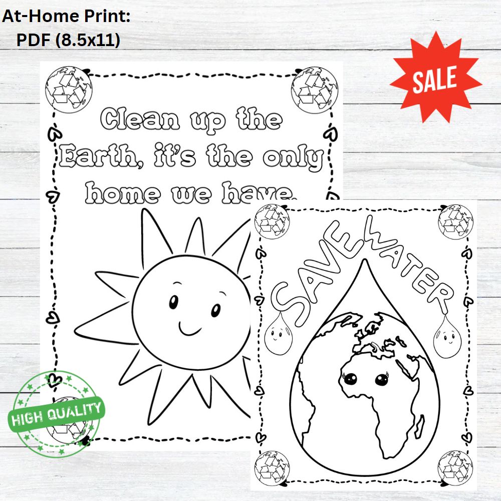 Engage Children in Earth Day Awareness with Fun and Inspiring Coloring ...