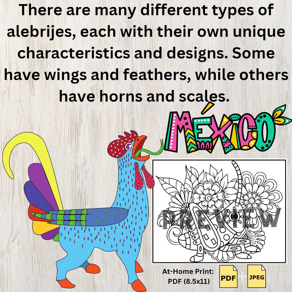 Alebrijes Coloring Pages: A Journey into the World of Mexican Folk Art ...