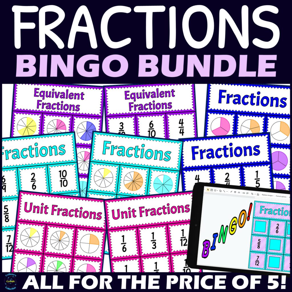 Fractions Activity BUNDLE - Bingo Games | Made By Teachers