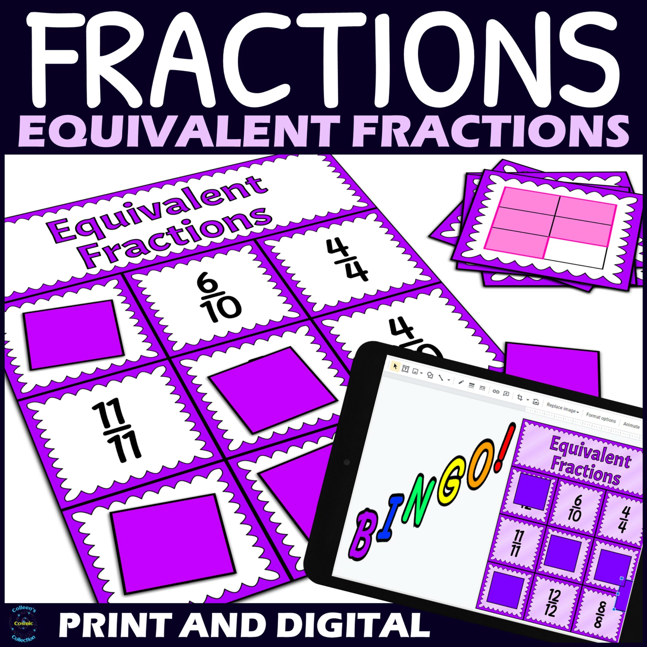 Equivalent Fractions Clipart