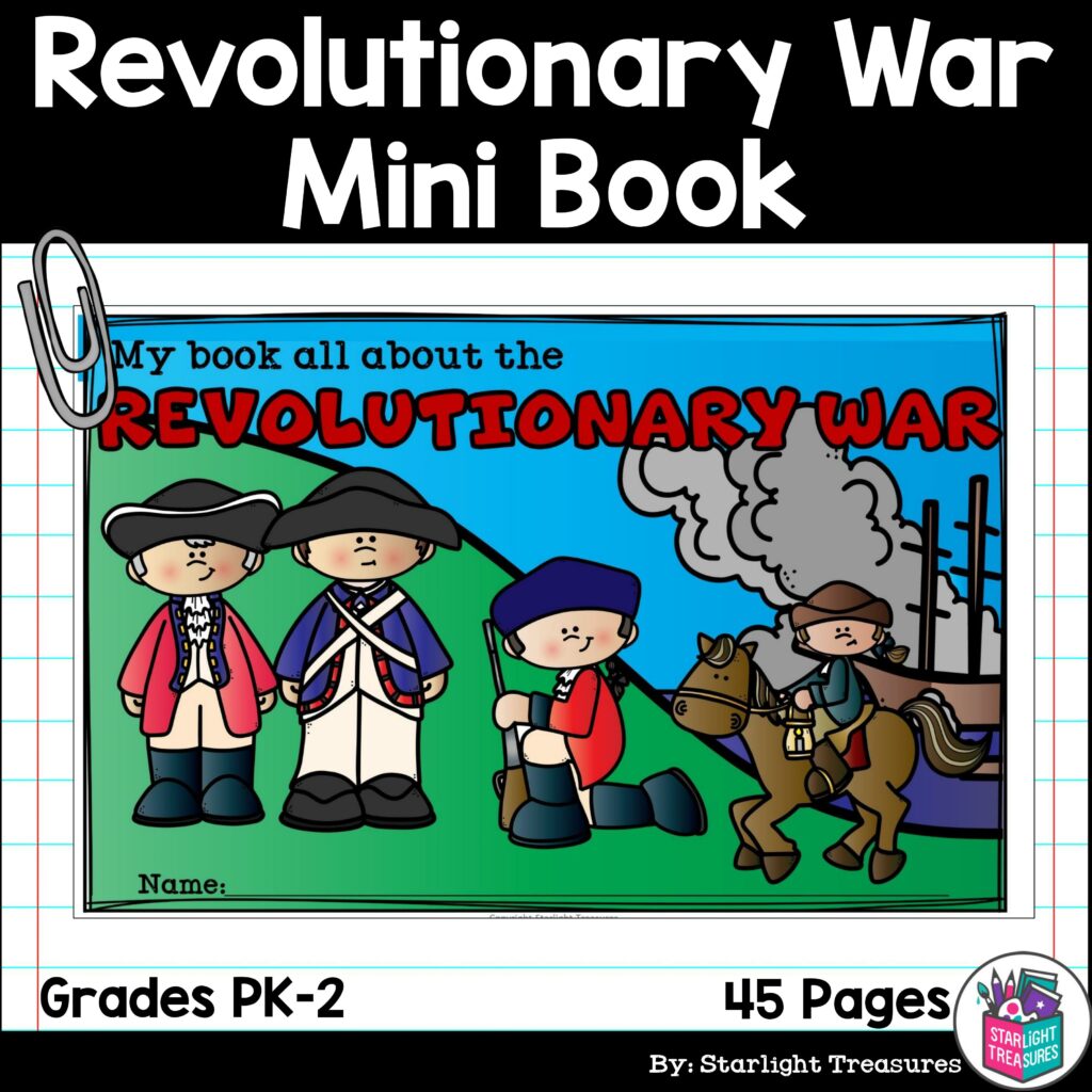 American Revolutionary War Mini Book for Early Readers - Revolutionary ...