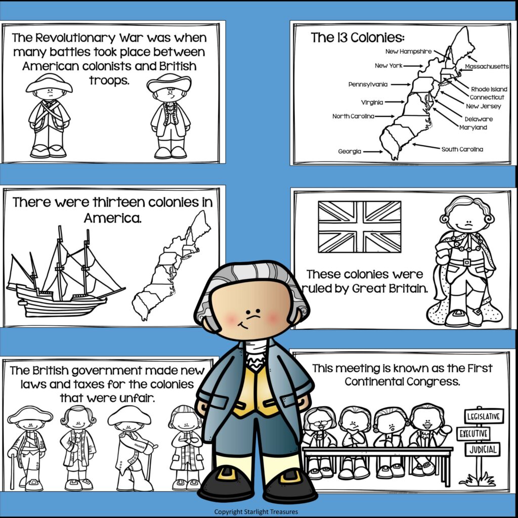 American Revolutionary War Mini Book for Early Readers - Revolutionary ...