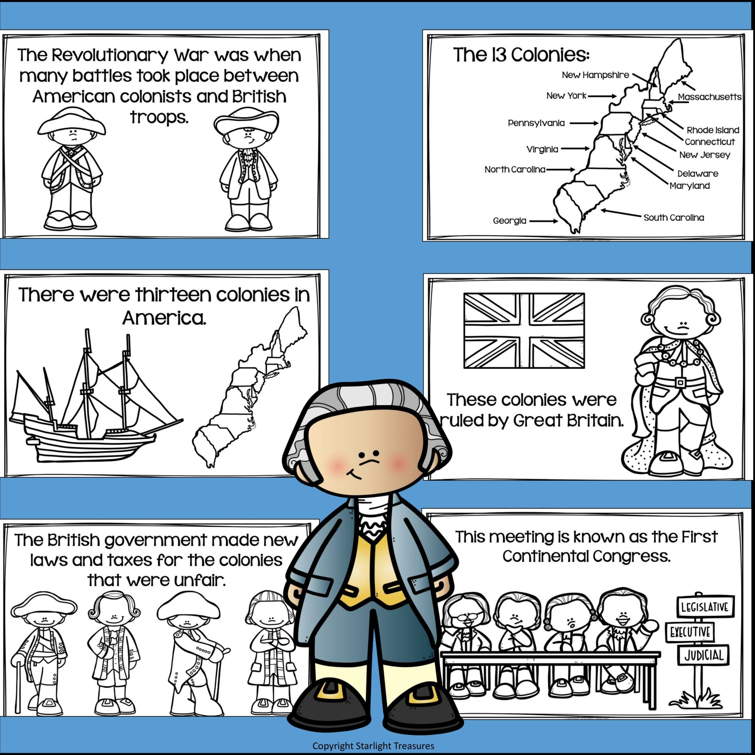 American Revolutionary War Mini Book for Early Readers - Revolutionary ...