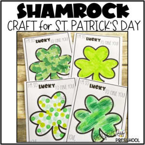 St. Patrick's Day Shamrock Fine Motor Craft for Preschool, Pre-K ...