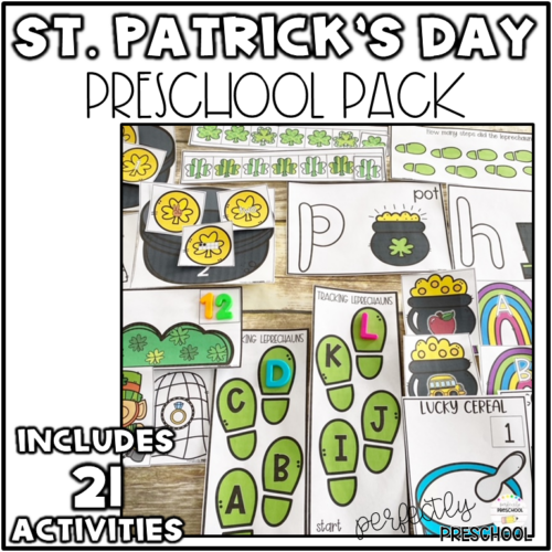 St. Patrick's Day Where is the Coin Positional Words Book for Preschool ...