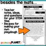 Spring STEM Activities - STEM Challenges - Spring Playdough Mats | Made ...