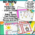 Spring STEM Activities - STEM Challenges - Spring Playdough Mats | Made ...