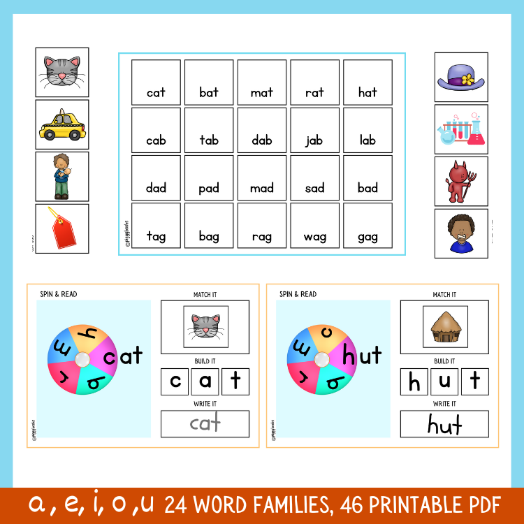 CVC Words file folder activity | Made By Teachers
