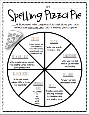 Spelling Pie Word Work for Any Word List | Made By Teachers