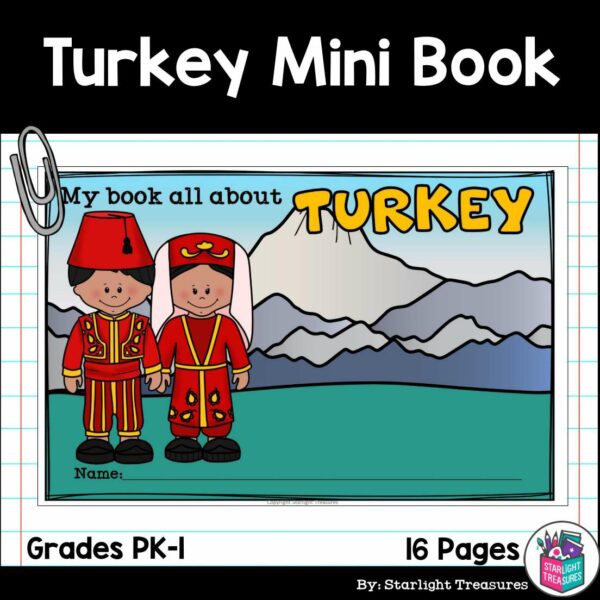 Turkey Mini Book for Early Readers - A Country Study | Made By Teachers