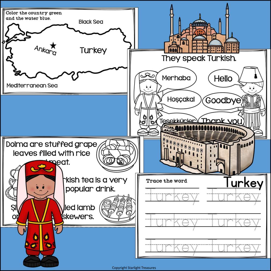 Turkey Mini Book for Early Readers - A Country Study | Made By Teachers