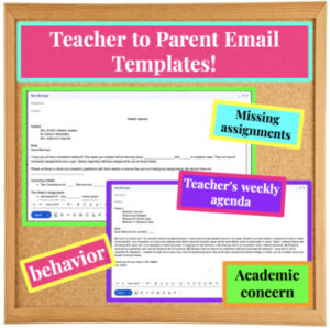 Email Templates for Teachers to Parents - Behavior, Missing Assignment ...