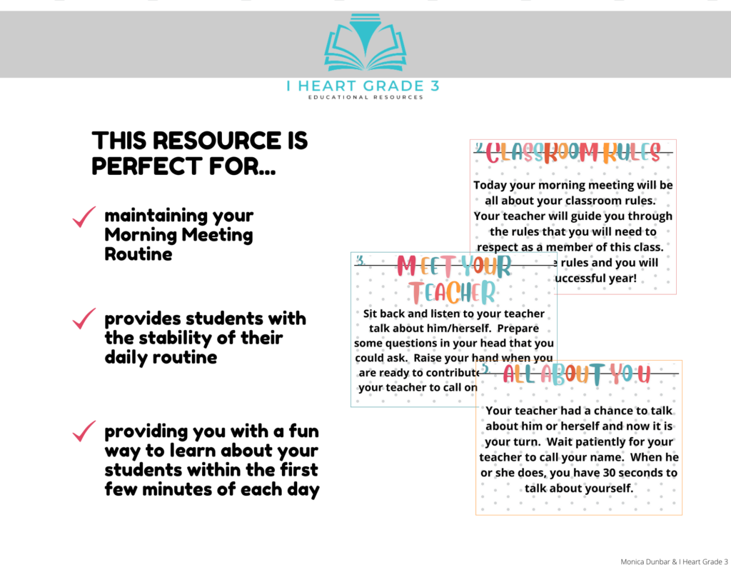 September Morning Meetings | Made By Teachers