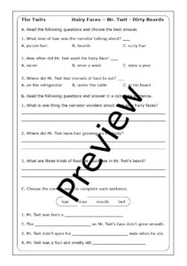 Roald Dahl "The Twits" worksheets | Made By Teachers