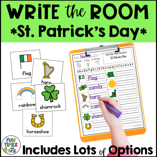 St. Patrick's Day Write the Room | Made By Teachers