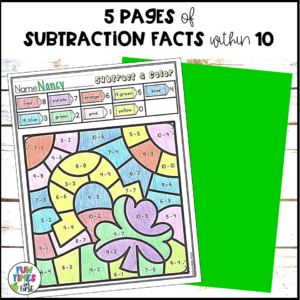 St. Patrick's Day Color by Number | Addition Subtraction & Mixed ...