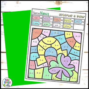 St. Patrick's Day Color by Number | Addition Subtraction & Mixed ...