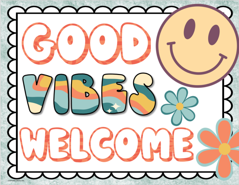 Back to School Door Display Bulletin Board Decoration Groovy Retro ...