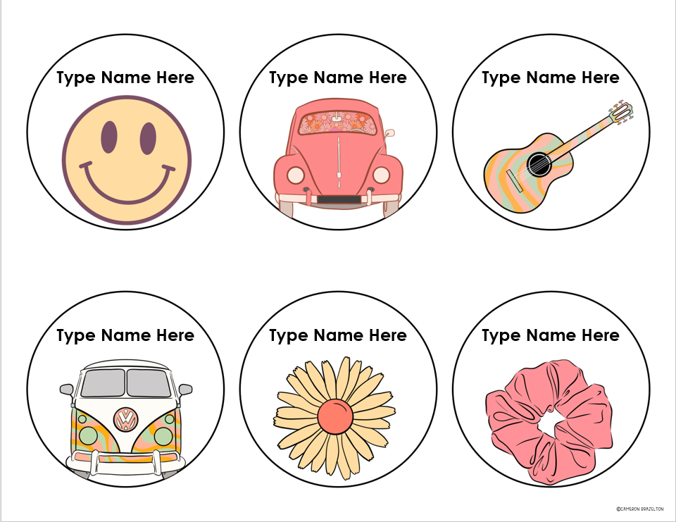 Back to School Door Display Bulletin Board Decoration Groovy Retro ...