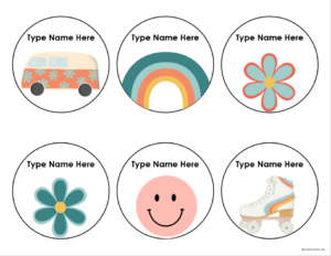 Back to School Door Display Bulletin Board Decoration Groovy Retro ...