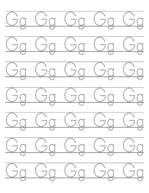26 Printable Worksheets Trace The Letters Uppercase Lowercase A - Z ...