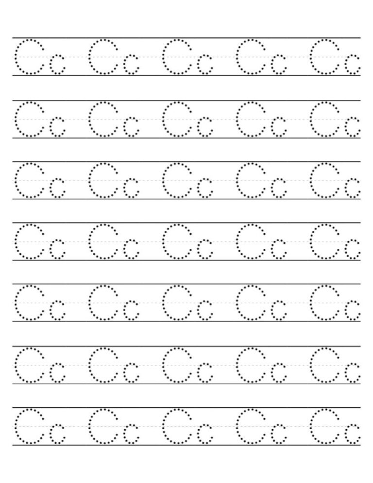26 Printable Worksheets Trace The Letters Uppercase Lowercase A - Z ...