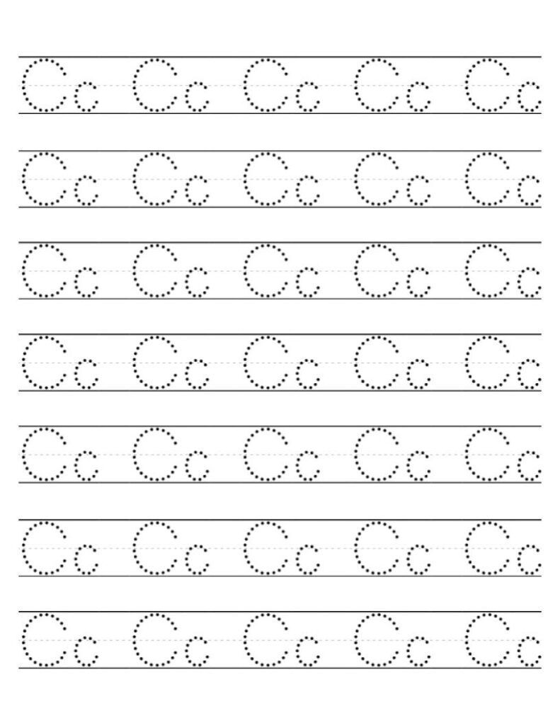 26 Printable Worksheets Trace The Letters Uppercase Lowercase A - Z ...