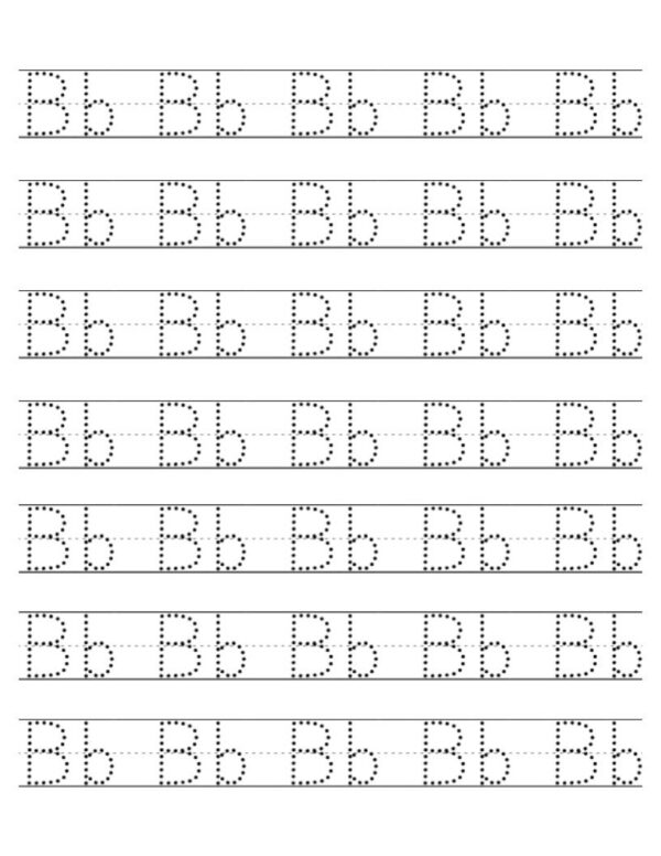 26 Printable Worksheets Trace The Letters Uppercase Lowercase A - Z ...