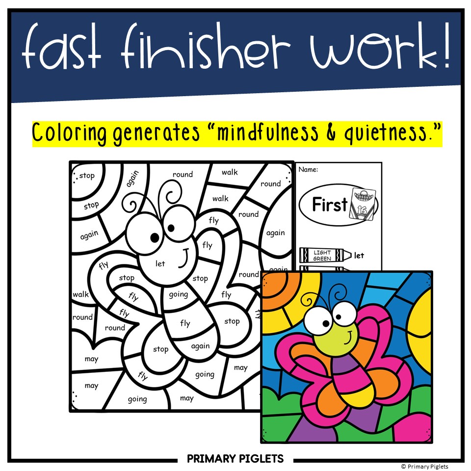 SPRING COLOR BY CODE SIGHT WORDS 1ST GRADE | Made By Teachers