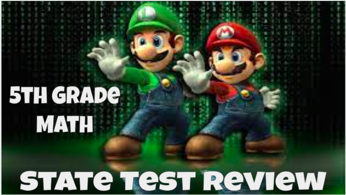 5th Grade Math Mario and Luigi State Test Review | Made By Teachers