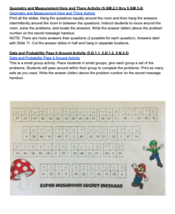 5th Grade Math Mario and Luigi State Test Review | Made By Teachers