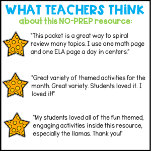 First Grade March NO PREP Printables - 1st Grade March ELA and Math ...