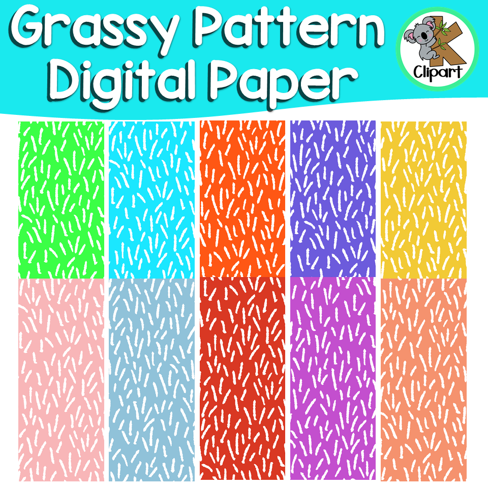 Grassy Pattern Digital paper by K clipart | Made By Teachers