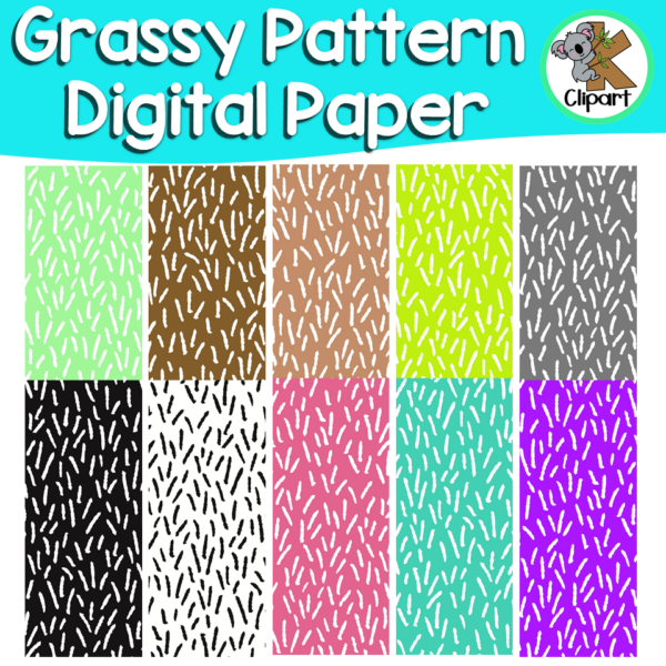 Grassy Pattern Digital paper by K clipart | Made By Teachers