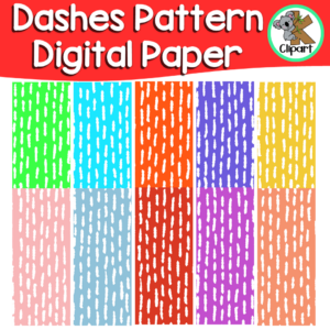 Dashes Pattern Digital Paper by K clipart | Made By Teachers
