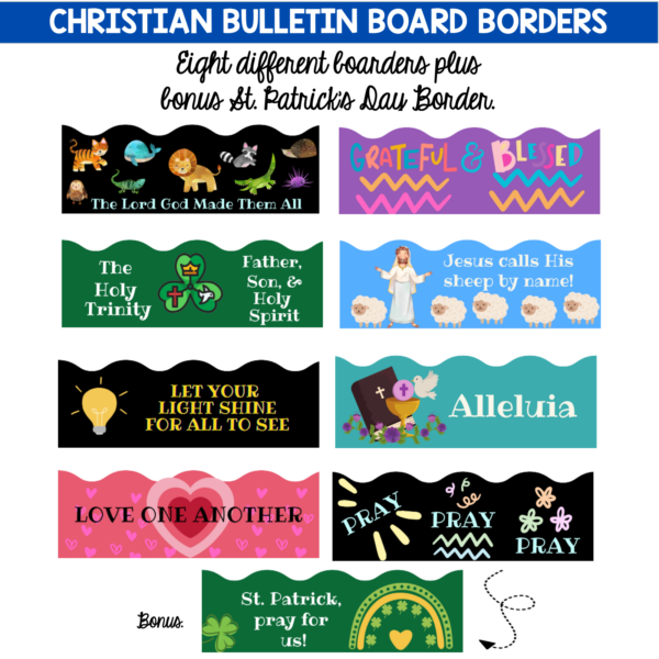 Christian Bulletin Board Borders Set 2 | Made By Teachers