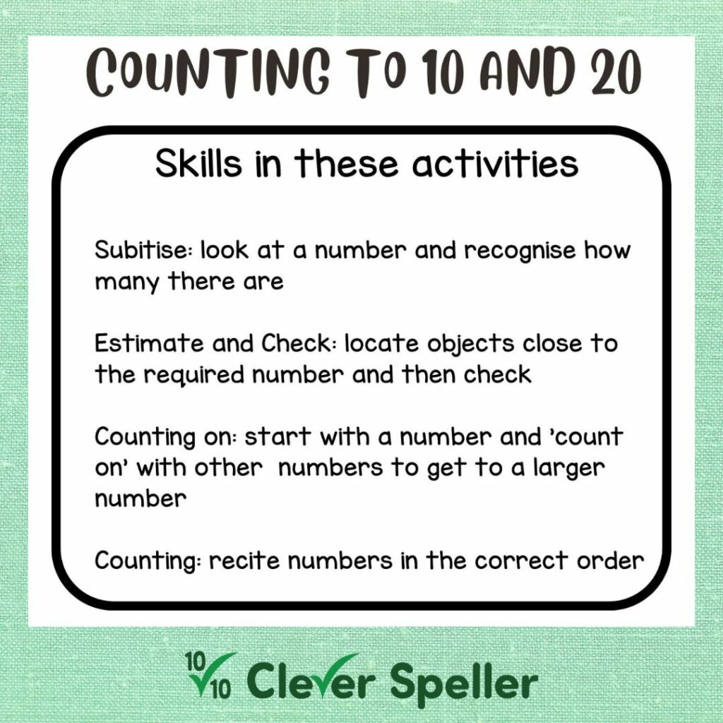 Quick Maths Activities - Counting Subitising Estimating Checking ...