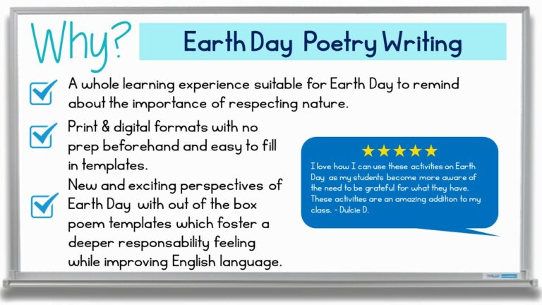 Earth Day Poetry Writing Activities - Poem Templates | Made By Teachers