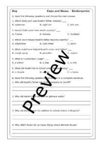 Roald Dahl "Boy: Tales of Childhood" worksheets | Made By Teachers